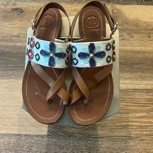 Tory Burch | Shoes | Tory Burch Multi Color Sandal | Poshmark